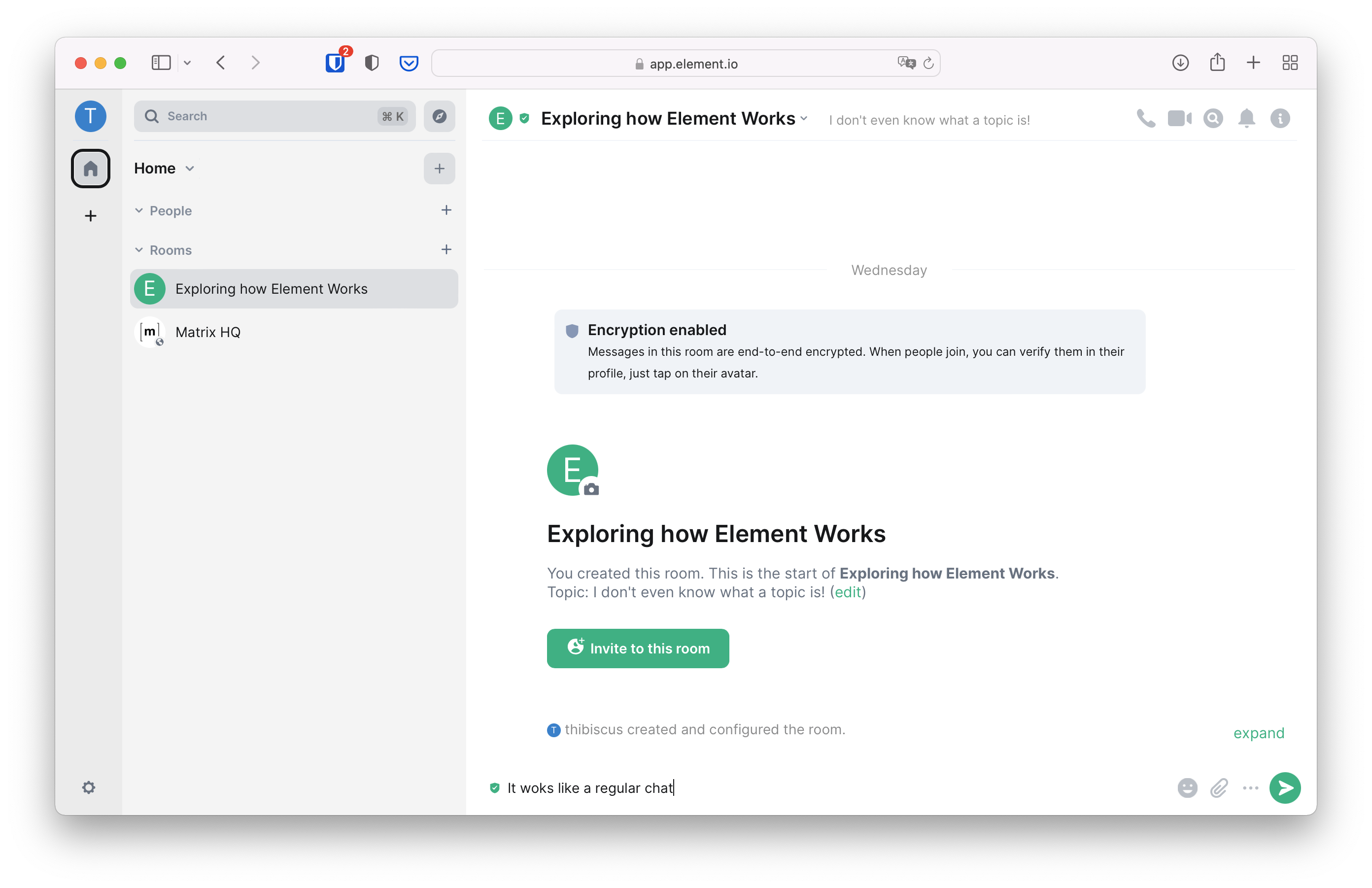 Matrix.org - Private Group Chat