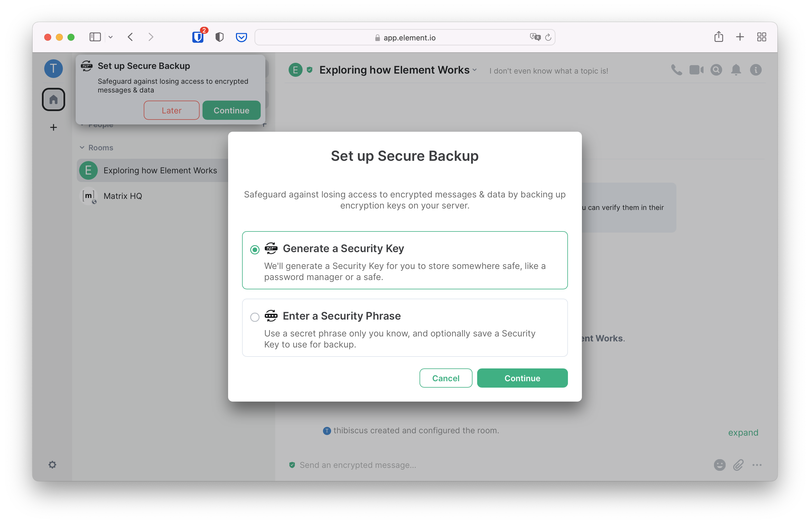 Matrix.org - Private Group Chat